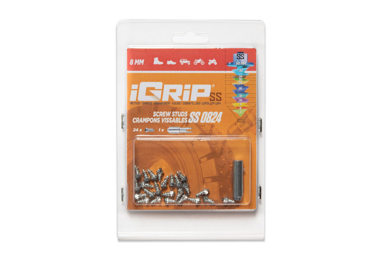 SS-08 iGrip Shouldered Tire Studs 8mm – Durable Ice Traction Grip ...