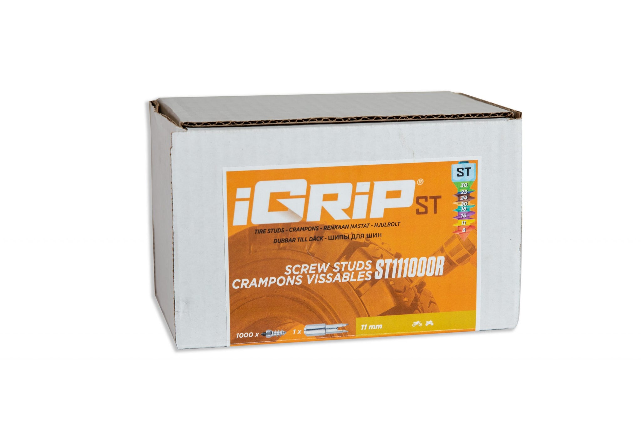ST-11R iGrip Standard Racing Studs – Precision Ice Traction Power ...