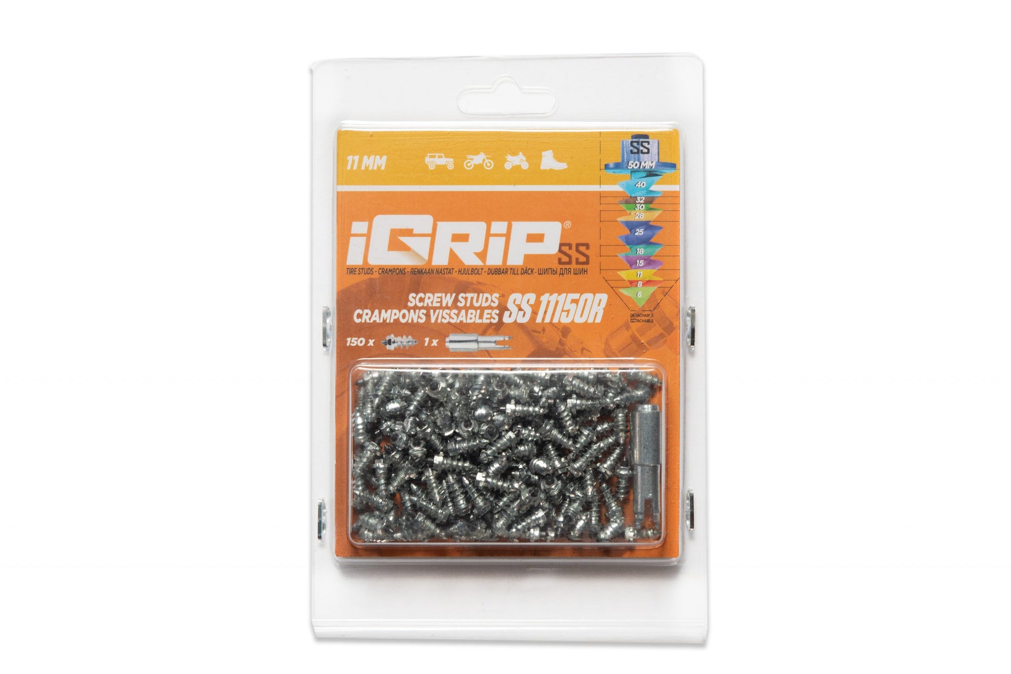 SS-11R iGrip Shouldered Racing Tire Studs 11mm – Precision Ice Grip ...