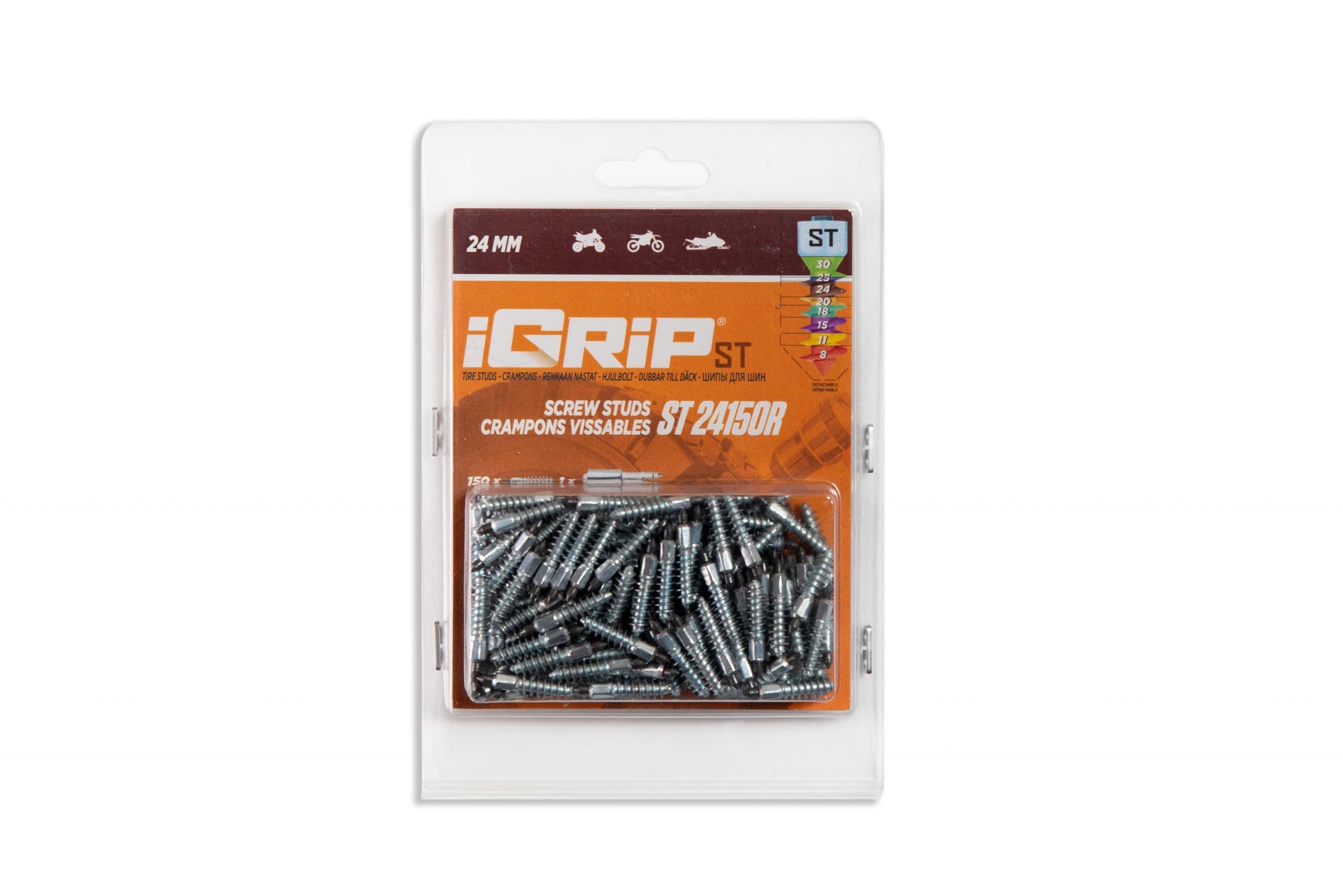ST-24R iGrip Standard Racing Studs 24mm – Ultimate Ice Traction – iGrip ...