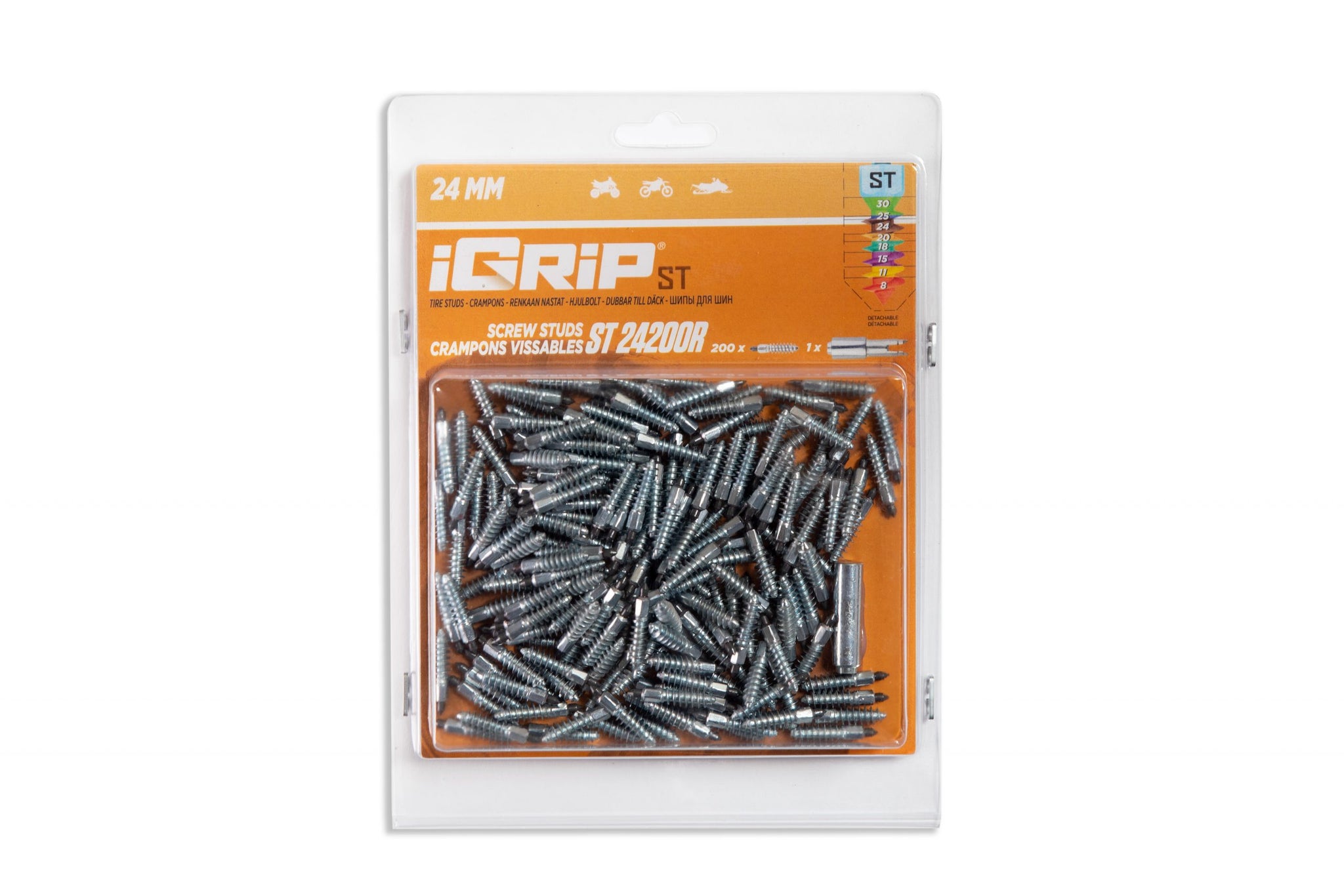 ST-24R iGrip Standard Racing Studs 24mm – Ultimate Ice Traction – iGrip ...