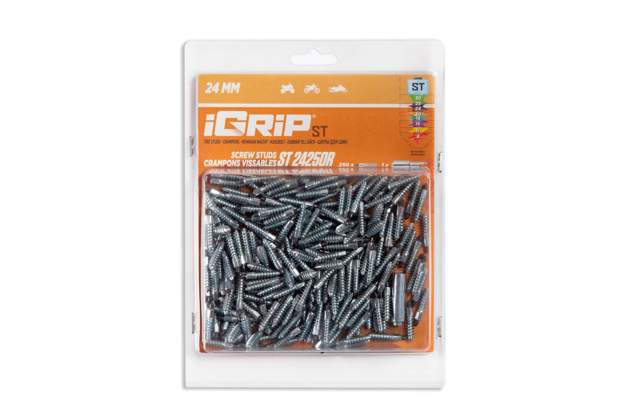 ST-24R iGrip Standard Racing Studs 24mm – Ultimate Ice Traction – iGrip ...